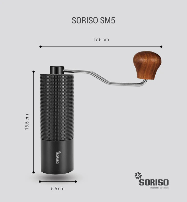Cối Xay Cà Phê Cầm Tay Lưỡi Thép Soriso SMA7 – 7 Cánh